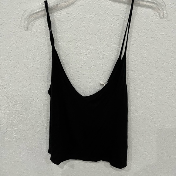 Project Social T | Tops | Nwt Project Social Black Spaghetti Strap Crop ...